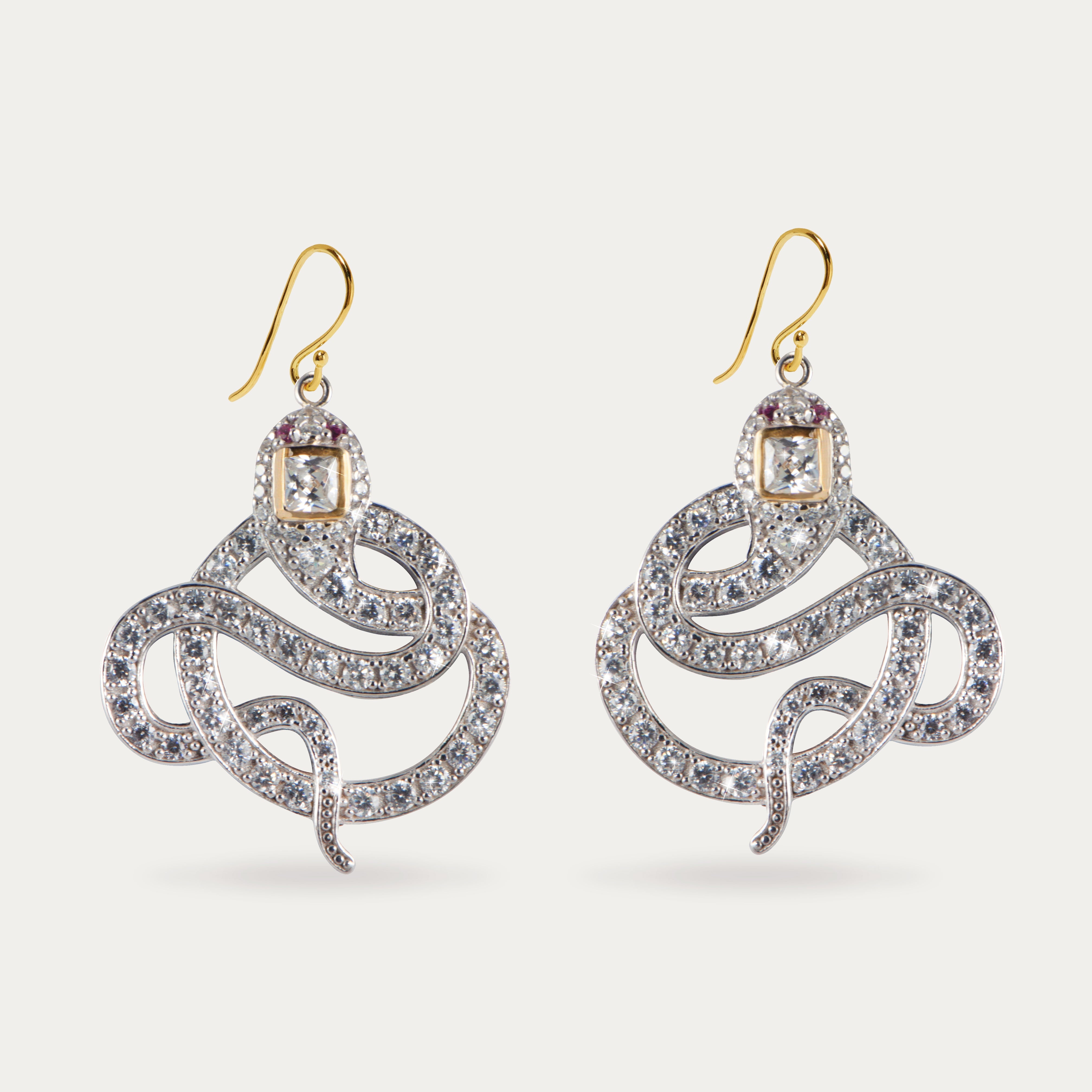 Serpent Drop Earrings – APPLES & FIGS JEWELLERY