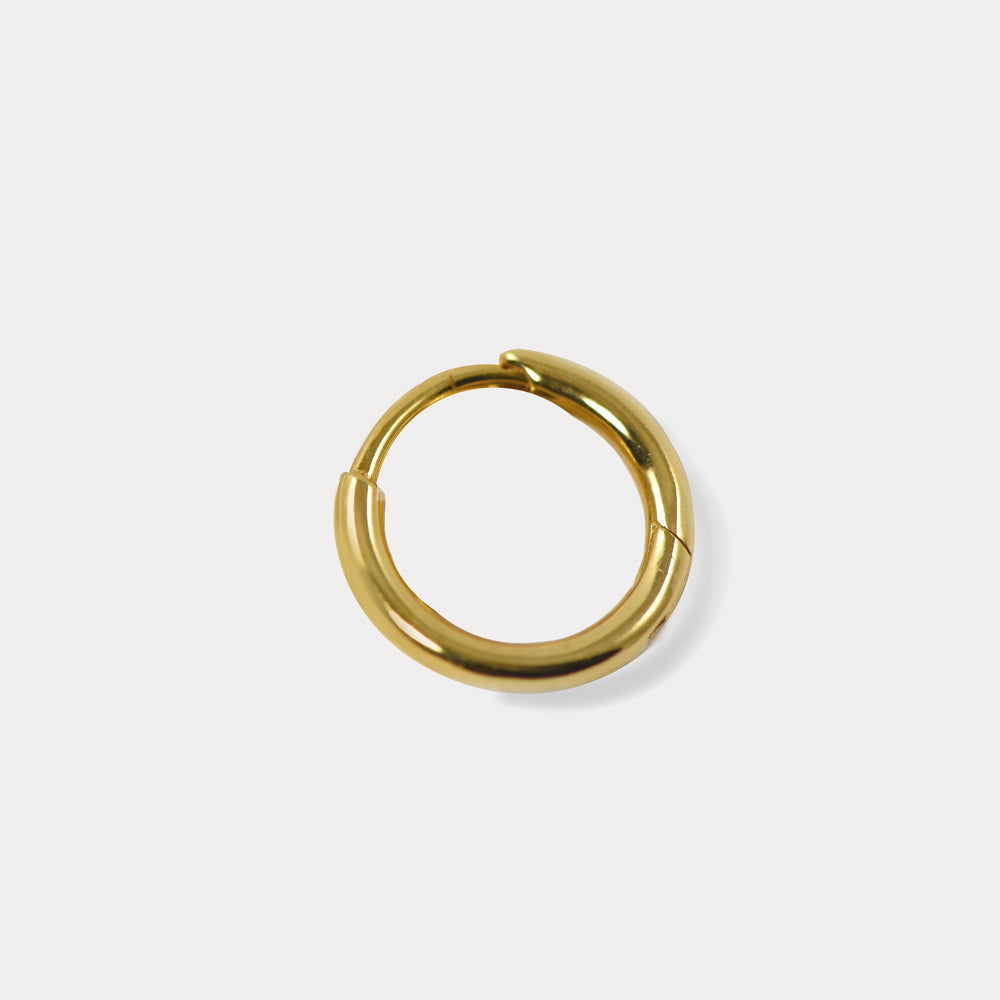 SINGLE 14k GOLD HOOP – APPLES & FIGS JEWELLERY